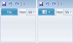 Application Button Content Ribbon Appearance Features Actipro WPF