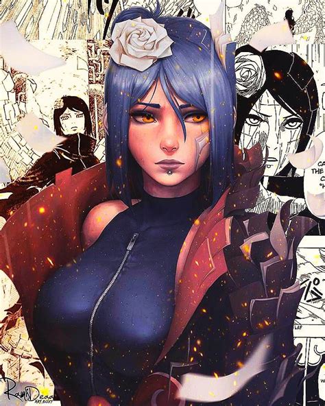 Konan Akatsuki Naruto Art Naruto Fan Art Konan