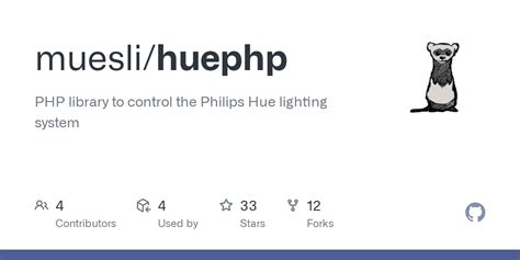 GitHub Muesli Huephp PHP Library To Control The Philips Hue Lighting System