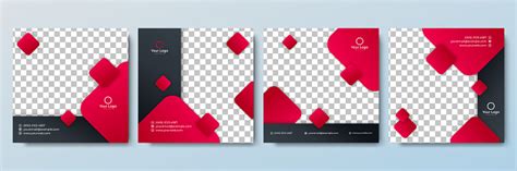 편집 가능한 사각형 배너 템플릿 집합입니다 스트라이프 라인 모양의 미니멀 한 배경 색상 소셜 미디어 게시물 및 웹 인터넷 광고에 적합합니다 사진 대학 벡터 일러스트레이션 0