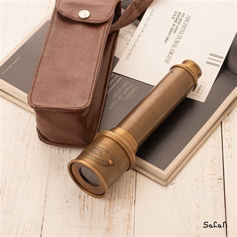 دوربین تلسکوپی تک چشم برنجی هندی همراه با کیف فروشگاه اینترنتی سحر