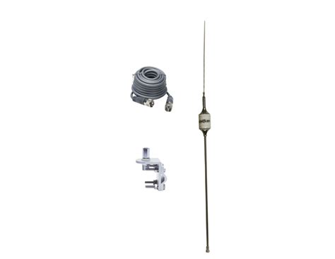 Cb Antenna Kit Hustler Scb White Single Antenna Rg8x Coax And Bracket