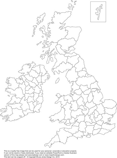 Blank Map Uk Ks1