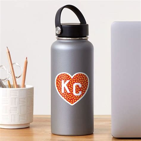 Arrowhead Kc Heart Sticker For Sale By Bellamuert3 Redbubble