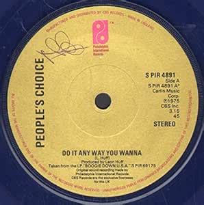Peoples Choice Do It Any Way You Wanna [vinyl] Music