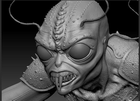 Daffy Hristova The Insect Demon In High Poly
