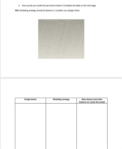 Solved How Would You Model The Part Shown Below Complete Chegg