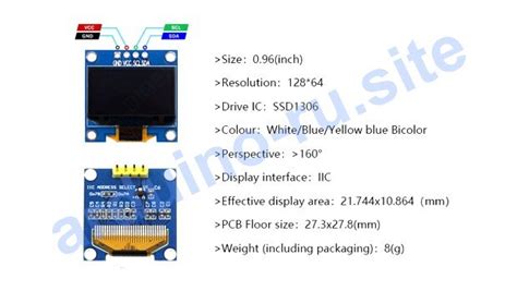 Arduino Oled I2c 128x64 Display как подключить скетч схема