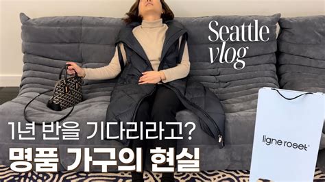 미국일상 브이로그 빈티지 가구부터 아울렛 그리고 명품가구까지 함께 구경해요💜 시애틀 Vlog Furniture Shopping Ligne Roset Togo