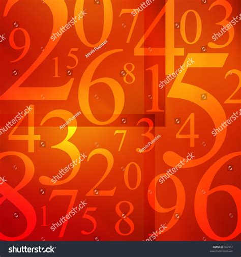 Numbers Arranged Randomly Stockfoto 362937 Shutterstock