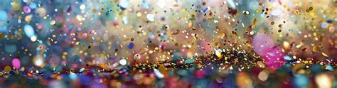 Colourful Confetti Explosion With Blur Background Colourful Confetti