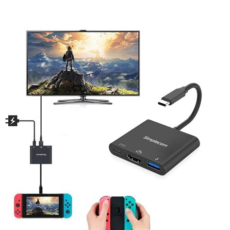 Simplecom DA USB C In Adapter HDMI USB Gen Gbps PD Charging