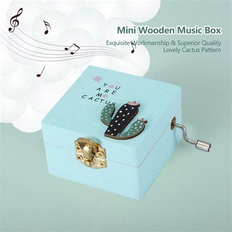 Music Box Cute Cartoon Wooden Carved Mini Music Bo Vicedeal