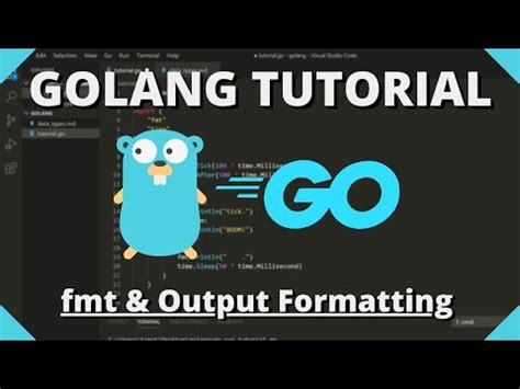 Learn Golang Tutorial 4 Printing To Console Fmt Mind Luster