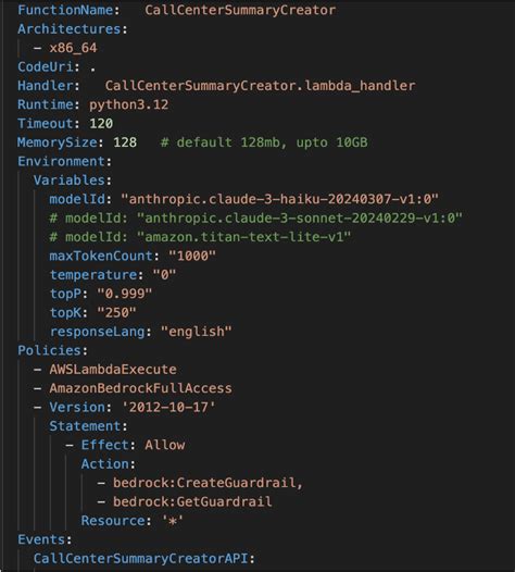 how to use guardrail to protect pii information with aws bedrock converse api lambda and python