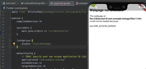 Webview Erraccessdenied For Local Files On Android Sdk 30 · Issue
