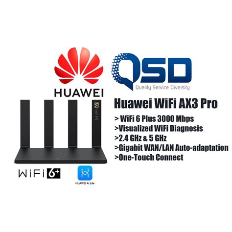 Huawei Wifi Ax3 Pro Router Wi Fi 6 Plus 3000mbps Visualized Wi Fi Diagnosis One Touch