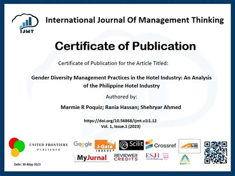 Shehryar Ahmed On Linkedin Researchpublication Genderdiversity Hotelindustry