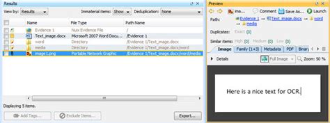 Optical Character Recognition OCR Swiss FTS Forensic Technology Solutions