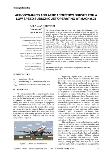 Pdf Aerodynamics And Aeroacoustics Survey For A Low Speed Subsonic Jet Operating At Mach 025