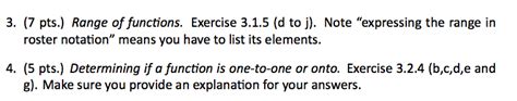 Solved Exercise 315 Range Of A Function About About