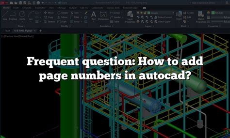 Frequent Question How To Add Page Numbers In Autocad Caddikt