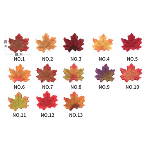 50pcsbag Home Decor Assorted Mixed Fall Colored A Grandado