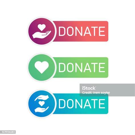 기부 및 자선 버튼 아이콘 세트 0명에 대한 스톡 벡터 아트 및 기타 이미지 0명 Charitable Foundation Charity Benefit Istock