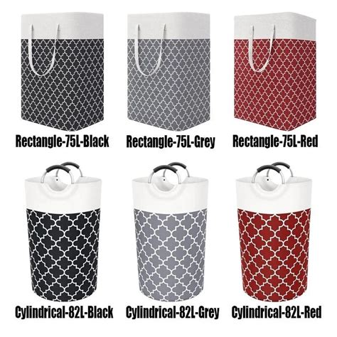 Badu Bg Голям кош за пране с дръжки сгъваема водоустойчива кошница за дрехи и контейнер за