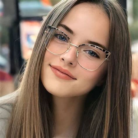 Hotony Womens Full Rim Cat Eye Alloy Frame Eyeglasses Glasses