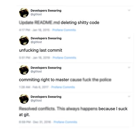 Profane Git Commits In Verse Rhyme Ghoul