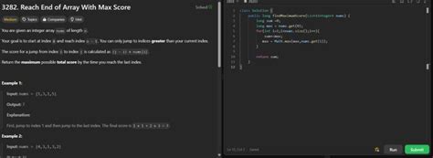 🔹 day 108 coding challenge 🔹 problem reach end of array with max… aravind singanaboina