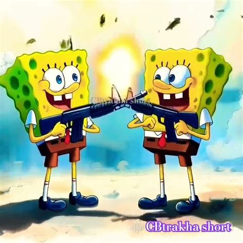 Spongebob Shoots An Ak Gun Shorst Youtube