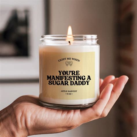 Manifesting A Sugar Daddy Candle T For Her Mental Health T