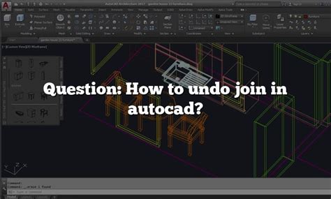 Question How To Undo Join In Autocad