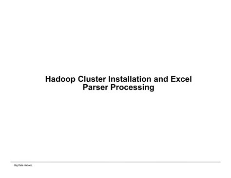 Big Data Hadoop Analytic And Data Warehouse Comparison Guide Ppt