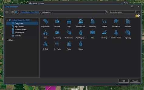 Solved Enrich Tool List Of Variables Esri Community