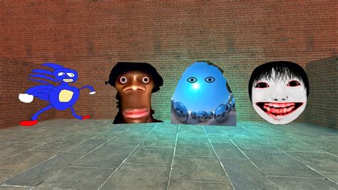 Yoshie And Sanic And Auughh And Angry Muci Gmod Nextbots Garrysmod Gmod