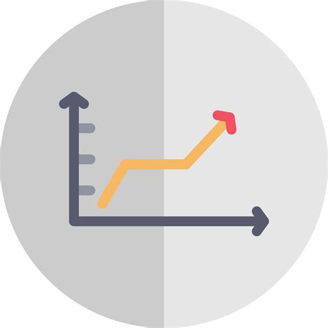 Rising Line Graph Vector Icon Design Vector Art At Vecteezy