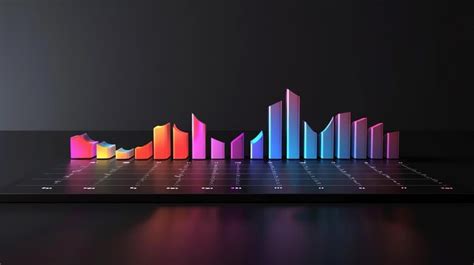 Premium Photo 3d Rendering Of A Colorful Bar Graph The Bars Are