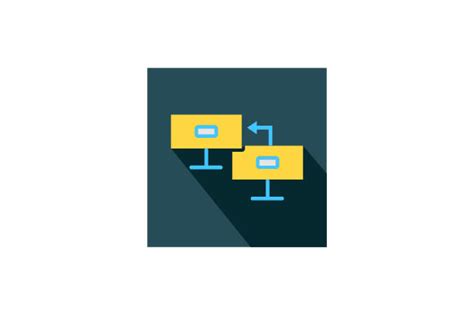 Computer Network Flat Icon Vector Graphic By Riduwanmolla · Creative Fabrica