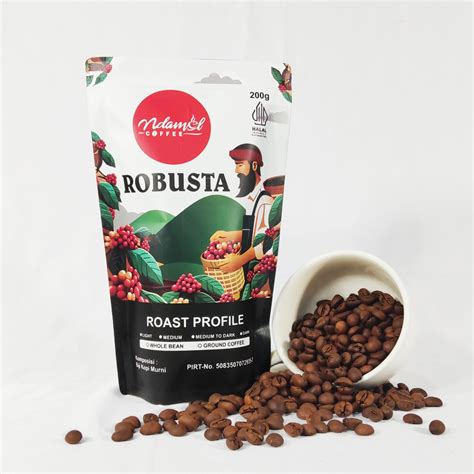 Jual Kopi Biji Matang Whole Bean Kopi Robusta Lereng Semeru Fress Roasting