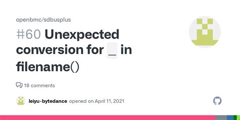 unexpected conversion for ` ` in filename · issue 60 · openbmc sdbusplus · github