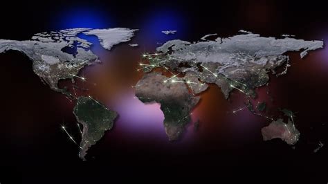 Premium Photo 3d Rendering Abstract Of World Network Internet And Global Connection Concept