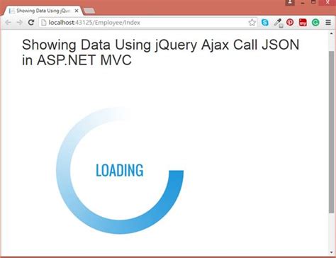 Showing Data Using Jquery Ajax Call Json In Aspnet Mvc