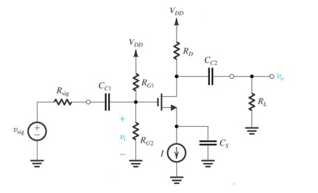 Solved Here Is The CS Amplifier Biased By A Current Source Chegg Com