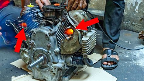 Gasoline Engine Restoration Hinota Ht690 27hp Youtube