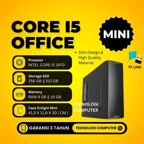 Promo ‖ Core I5 ‖ Pc Only ‖ Pc Mini Komputer Cpu Rakitan ‖ Diskon 5 Di
