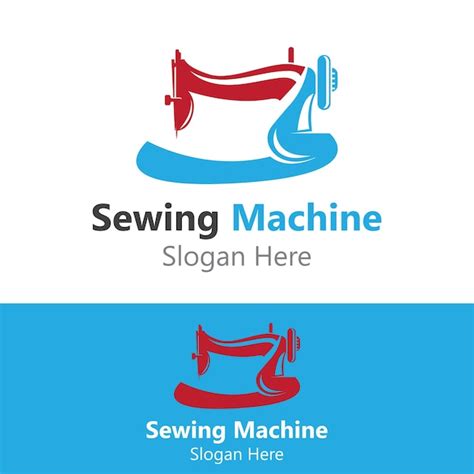 재봉틀 로고 디자인 컨셉 재단사 바느질 벡터 패션 심플한 디자인 프리미엄 벡터