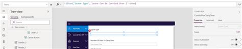 display only specific elements in a combobox based on a condition r
